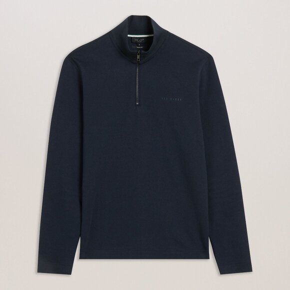 Ted Baker | Shirts | Ted Baker Actos Mens Navy 4 Zip Pullover Polo ...